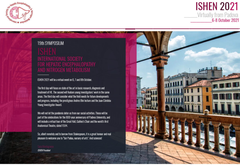 ISHEN 2021 Virtually from Padova – Sleep & Rhythm